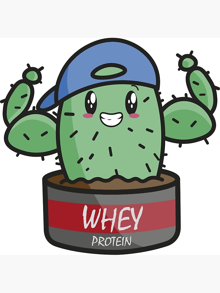 "Cute Muscle Cactus In Whey Protein - Bodybuilding, Strongman ...