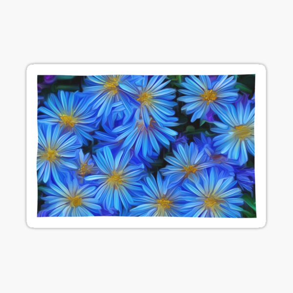 "SO BLUE DAISY" Sticker for Sale by Fzorbinjr58 | Redbubble