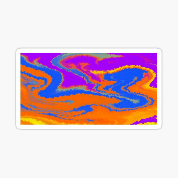 "LIQUID VIBRATIONS" Sticker by bonsaj | Redbubble