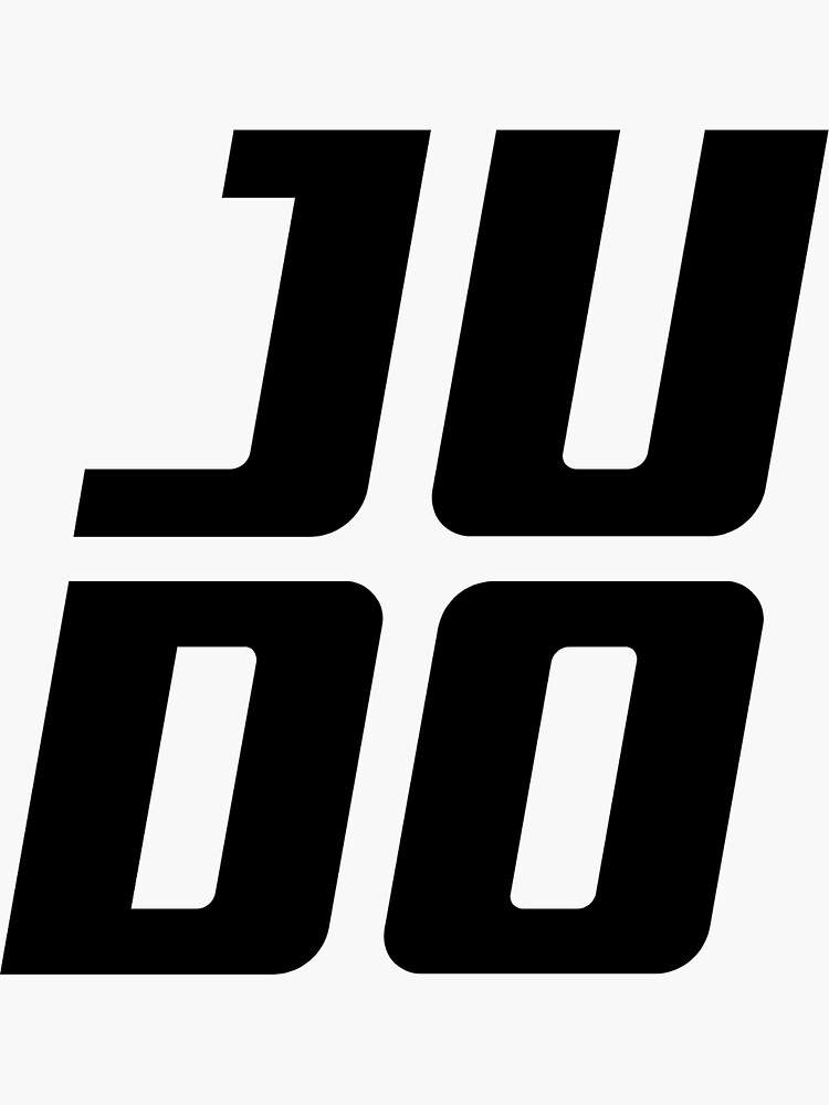 "Judo / JU/DO" Sticker by BAGESI | Redbubble