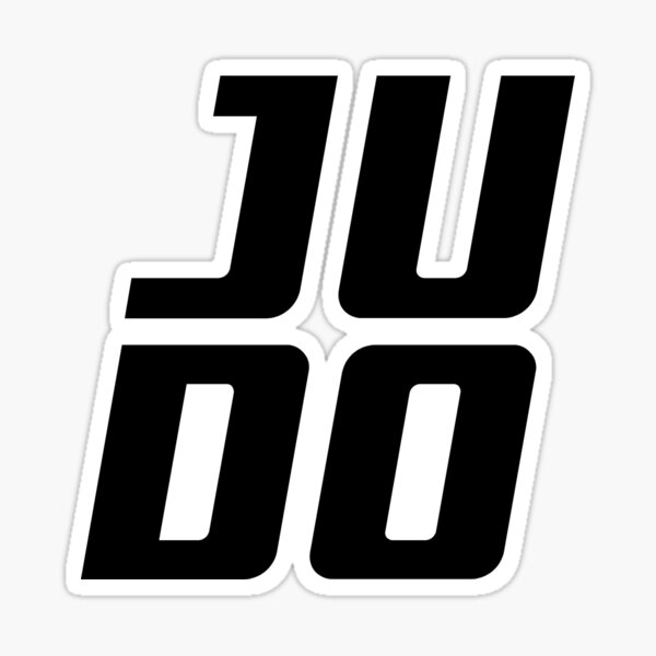 "Judo / JU/DO" Sticker by BAGESI | Redbubble