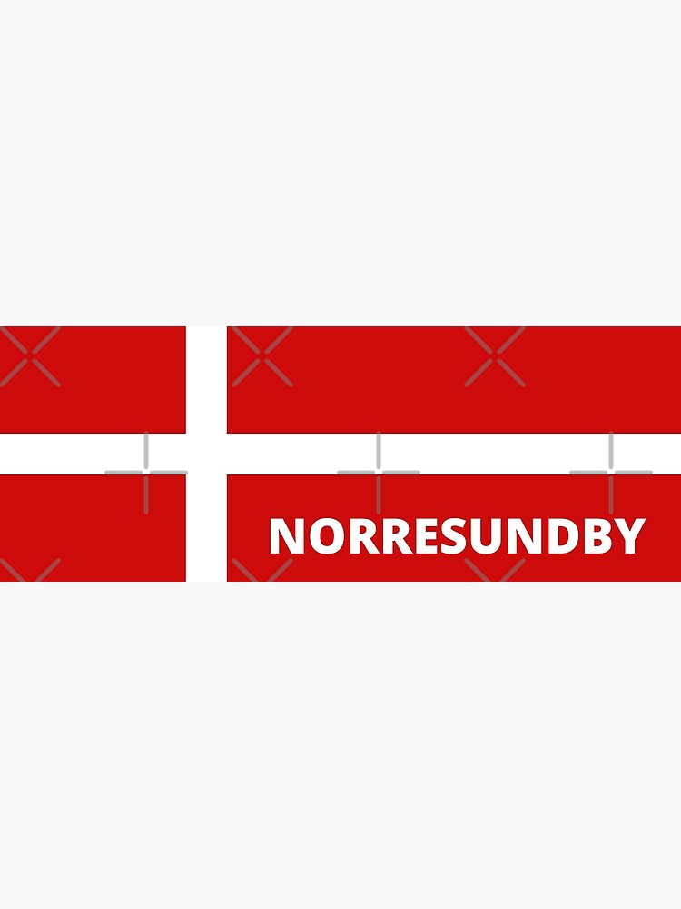 "Norresundby City in Danish Flag" Poster for Sale by aybe7elf | Redbubble