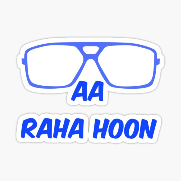 "Aa raha hoon" Sticker for Sale by MallsD | Redbubble