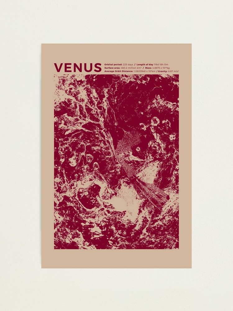 "Venus Planet Texture V02" Photographic Print for Sale by Lidra ...