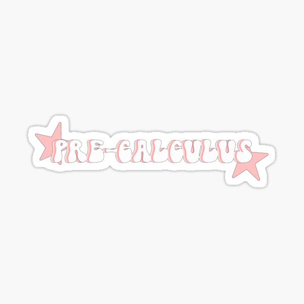 "Girly Math - Pre-calculus" Sticker for Sale by PreppyPalace | Redbubble