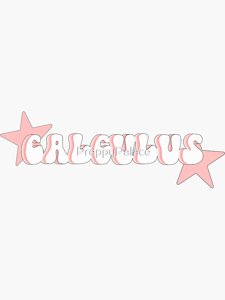 "Girly Math-calculus" Sticker for Sale by PreppyPalace | Redbubble