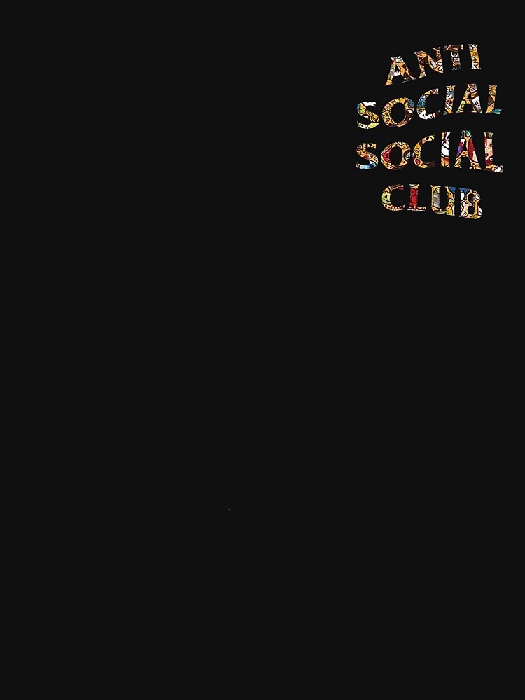 "Anti social social club art" T-shirt for Sale by Stekaa | Redbubble ...