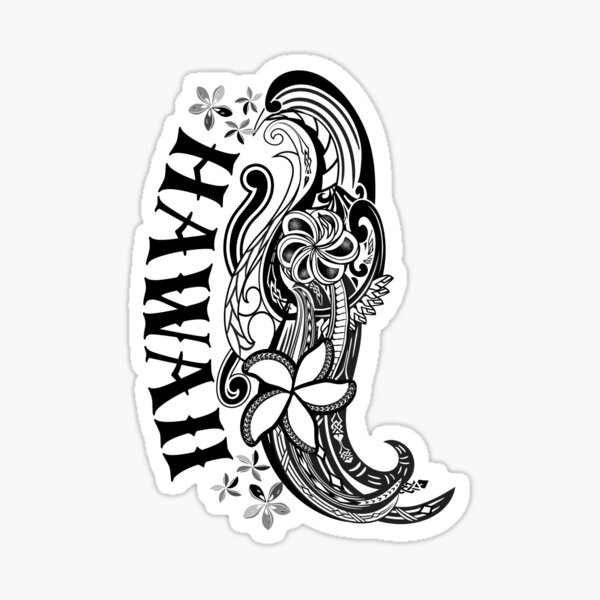 "Hawaiian Tribal Band " Sticker for Sale by sunnthreads | Redbubble