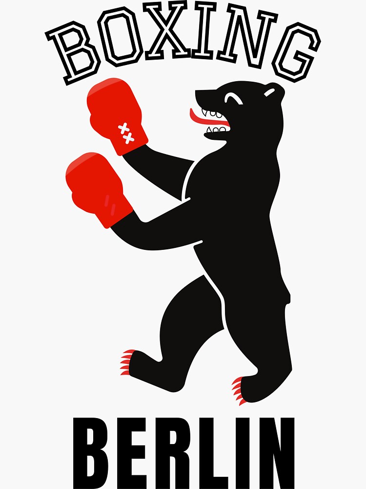 "Boxing Berlin" Sticker for Sale by ZeitgeistStyle | Redbubble