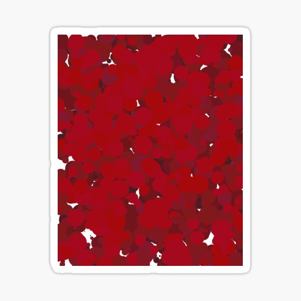 "Abstract Ruby Red bubbles" Sticker by Mbeshter | Redbubble