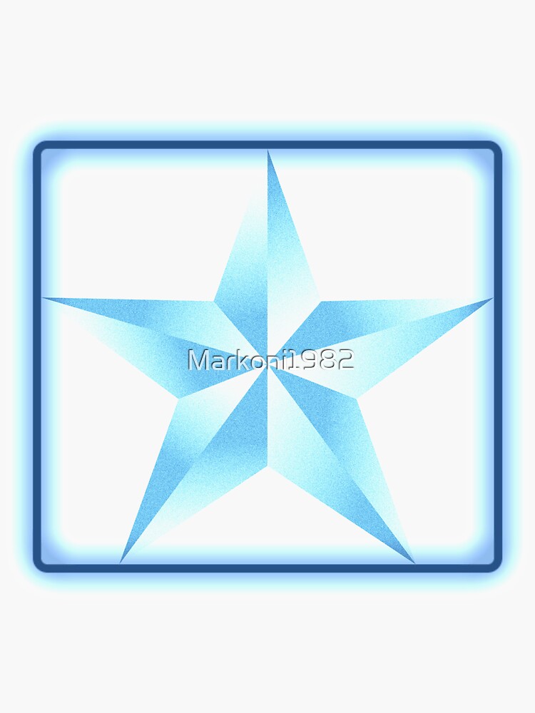 "blue star logo design" Sticker by Markoni1982 | Redbubble