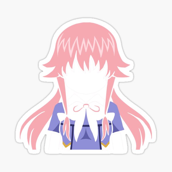 "Yuno Gasai Mirai Nikki" Sticker for Sale by ArtAndDesignA | Redbubble