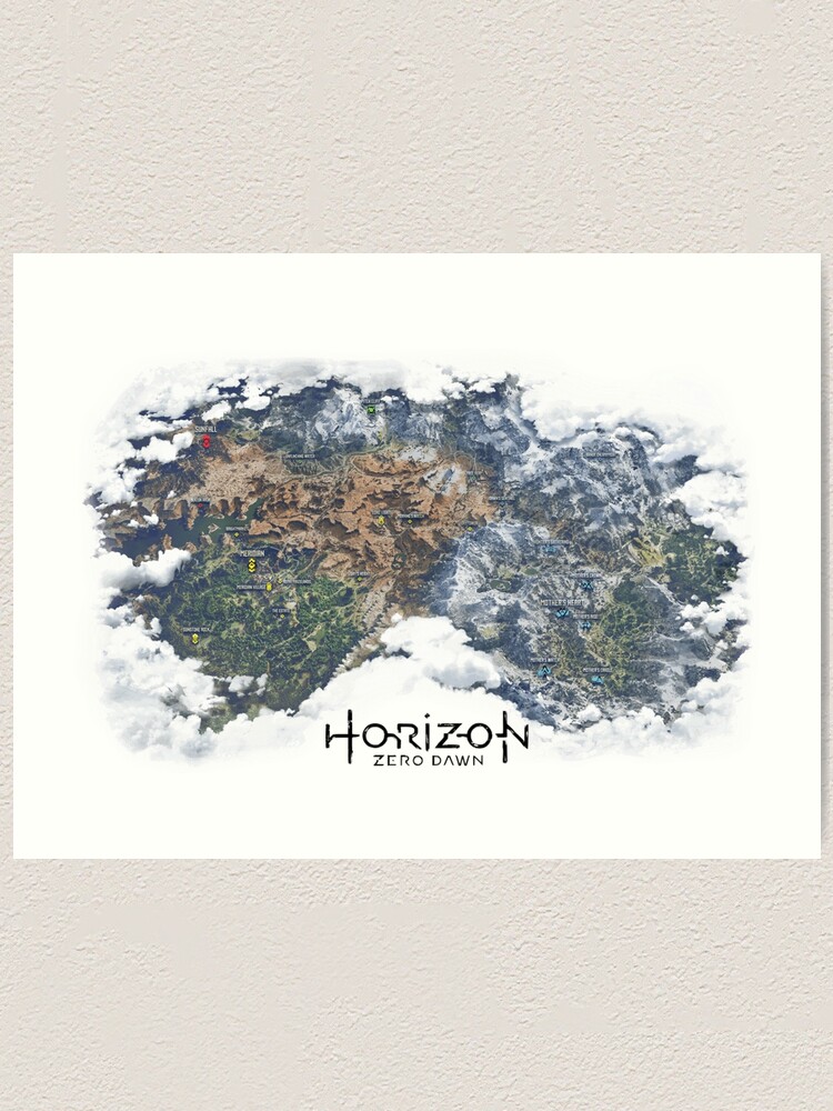 "Horizon Zero Dawn Map" Art Print by Mr-Zero | Redbubble