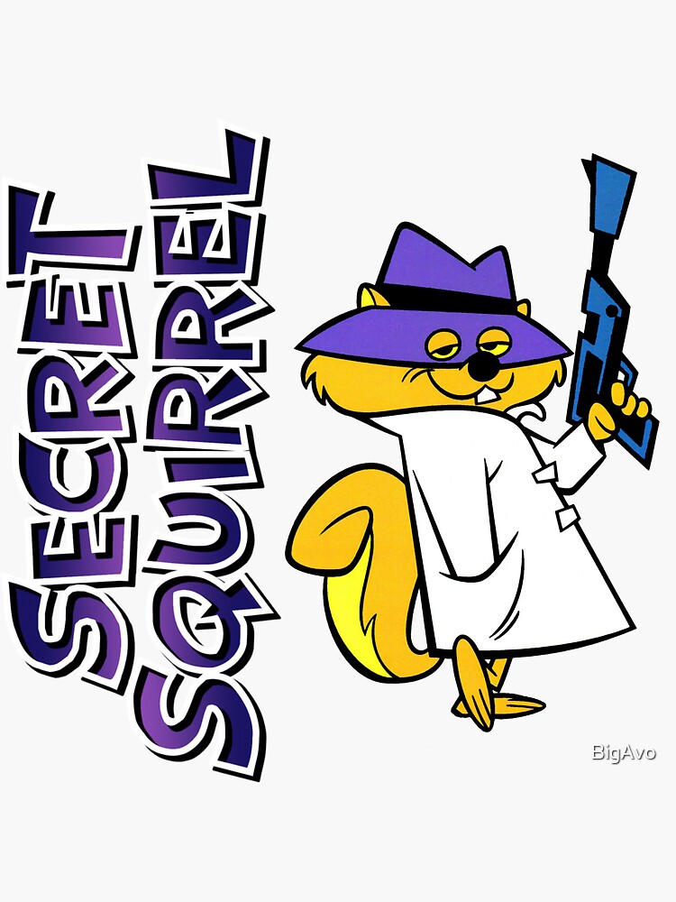 "Secret Squirrel" Sticker by BigAvo | Redbubble