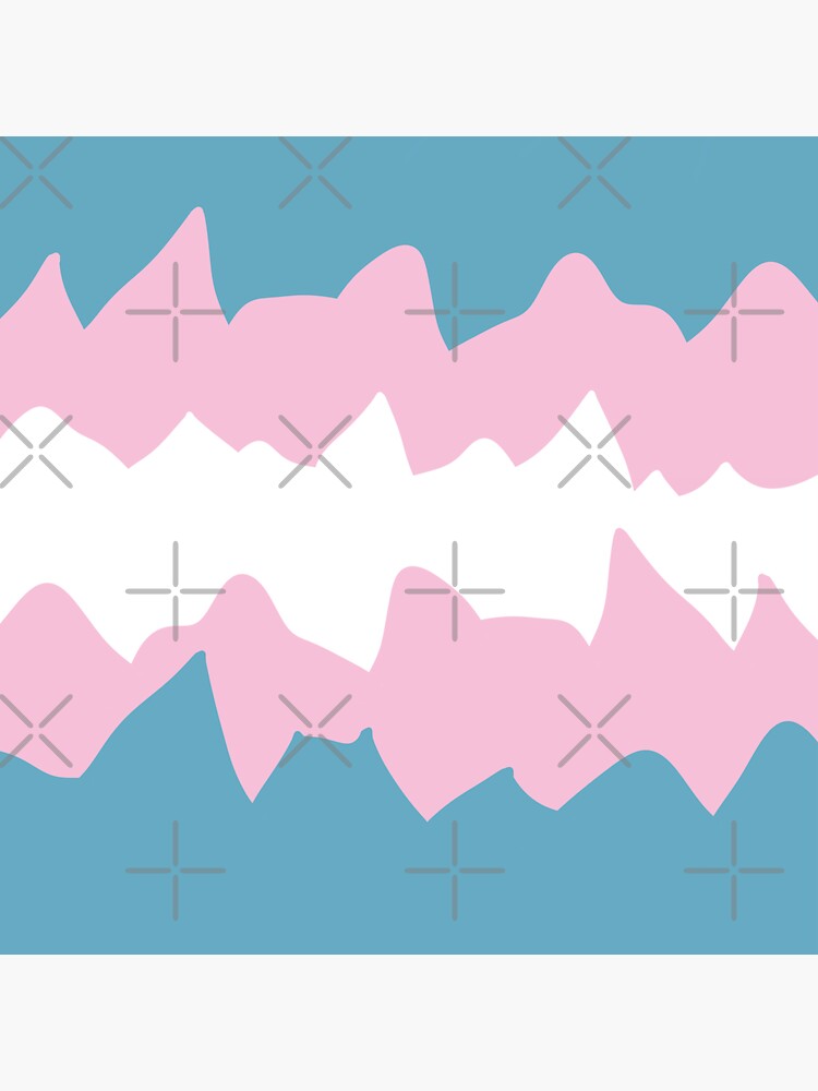 "Transgender Flag Mountain Landscape" Sticker for Sale by ...