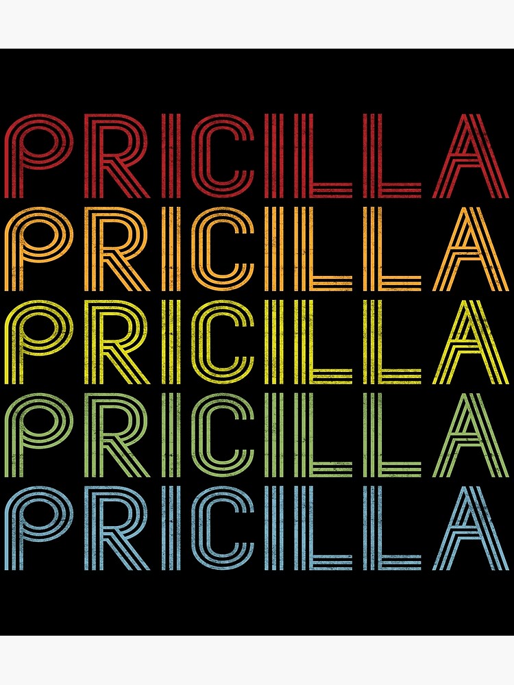 Póster «Camiseta con el nombre de Pricilla - Camiseta con el nombre de ...