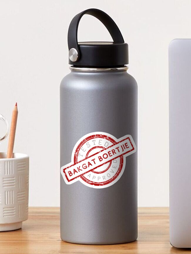 "Afrikaans, Bakgat Boertjie Afrikaans art design" Sticker for Sale by ...