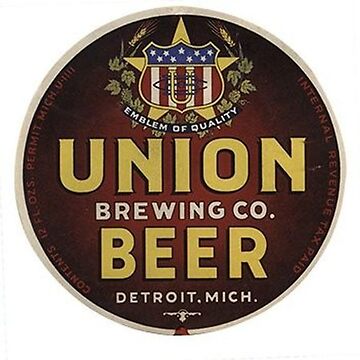 "Union Brewing Co. Beer" Sticker for Sale by uniquenostalgia | Redbubble