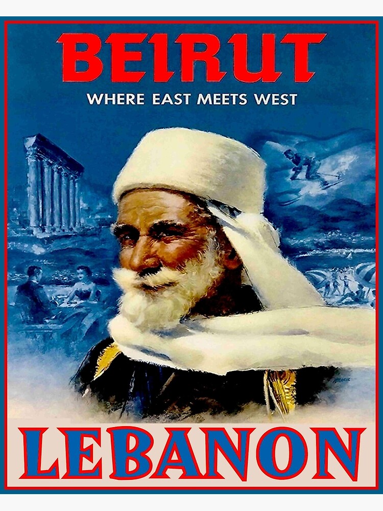 "BEIRUT LEBANON ; Vintage Travel Advertising Print" Poster by ...