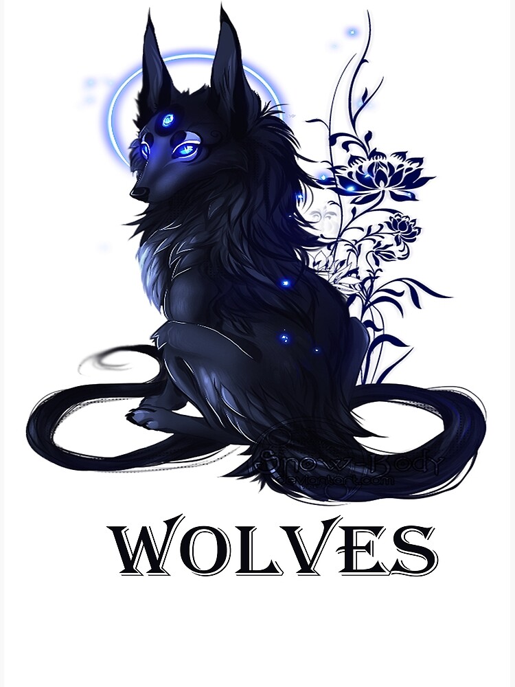 "angry wolf anime digital drawing" Poster by Dreamssstores | Redbubble