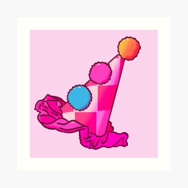 "Clown core hat clowncore aesthetic clown costume illustration" Art ...