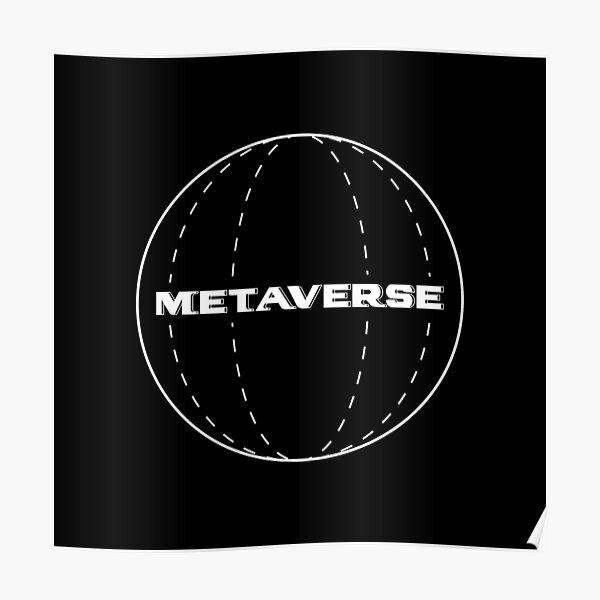 "Retro Metaverse Logo - VR" Poster for Sale by hindsightAnD | Redbubble