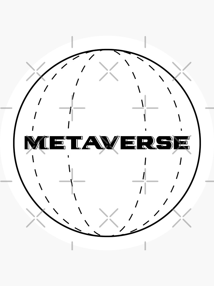 "Retro Metaverse Logo - VR" Sticker for Sale by hindsightAnD | Redbubble