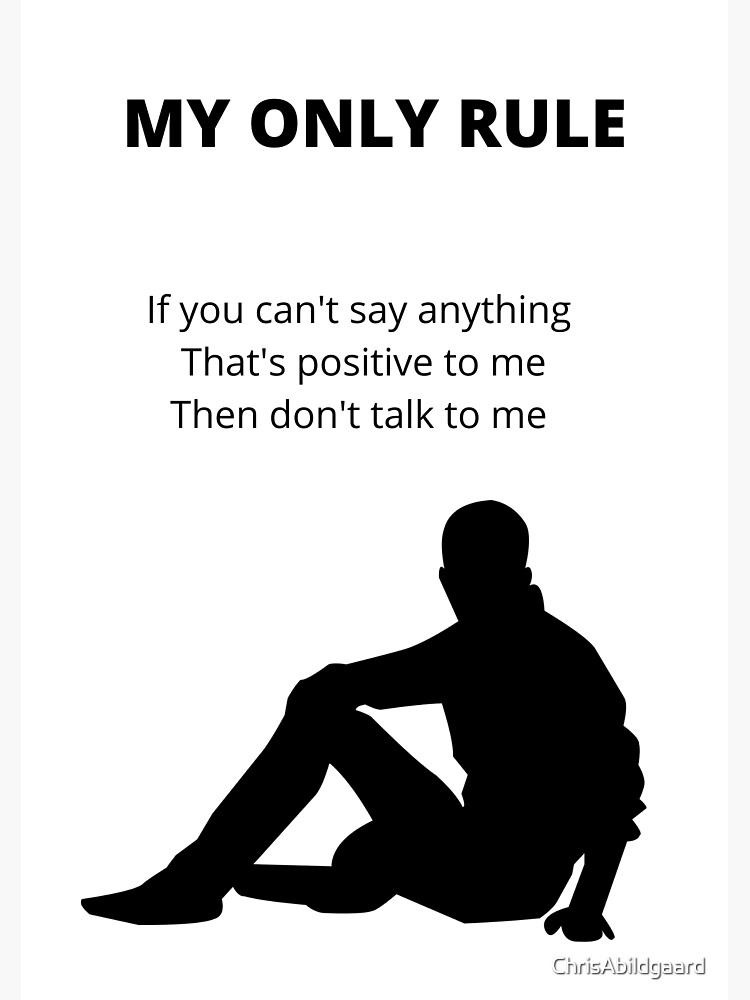 "What is your rule" Sticker by ChrisAbildgaard | Redbubble