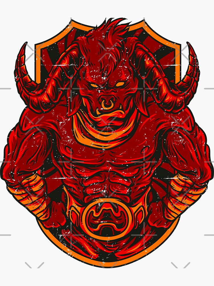 "Angry Bull" Sticker for Sale by housni94 | Redbubble