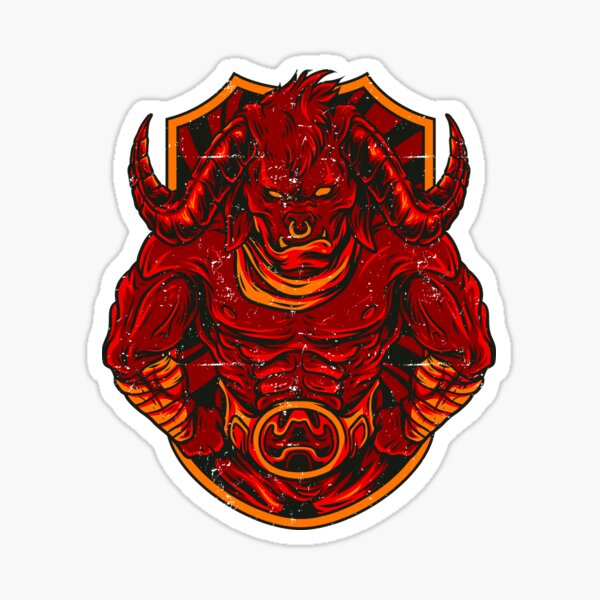 "Angry Bull" Sticker for Sale by housni94 | Redbubble