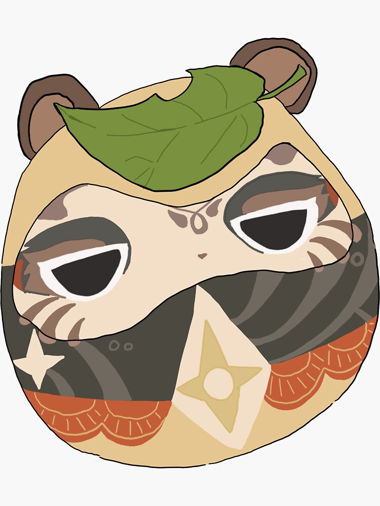 "Sayu’s Tanuki" Sticker for Sale by Ghostiipuff | Redbubble