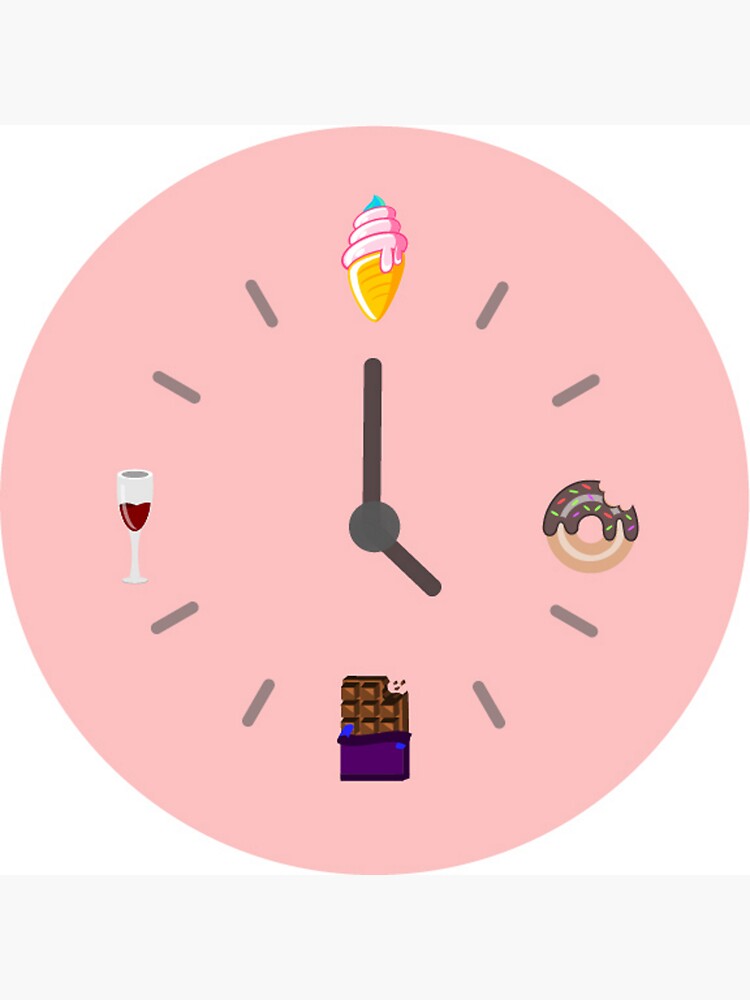 "Sweet clock" Sticker by aleksandra30 | Redbubble