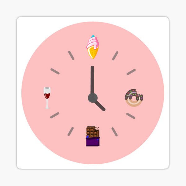 "Sweet clock" Sticker by aleksandra30 | Redbubble