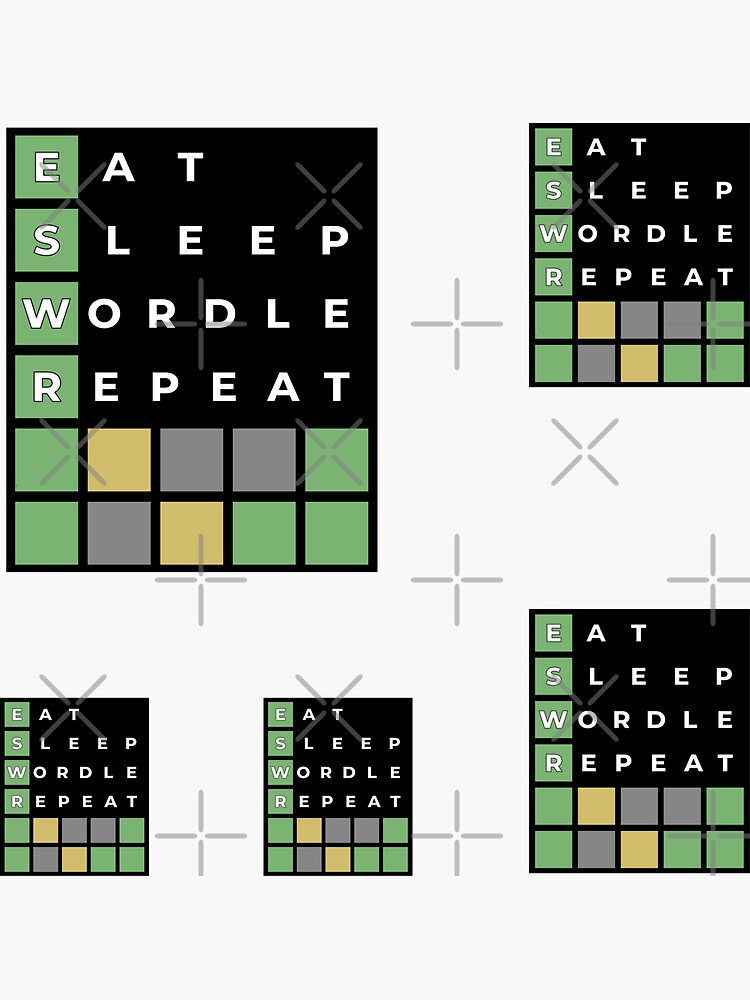"EAT SLEEP WORDLE REPEAT, Wordle Obsessed, Wordle Expert, Wordle Craze ...
