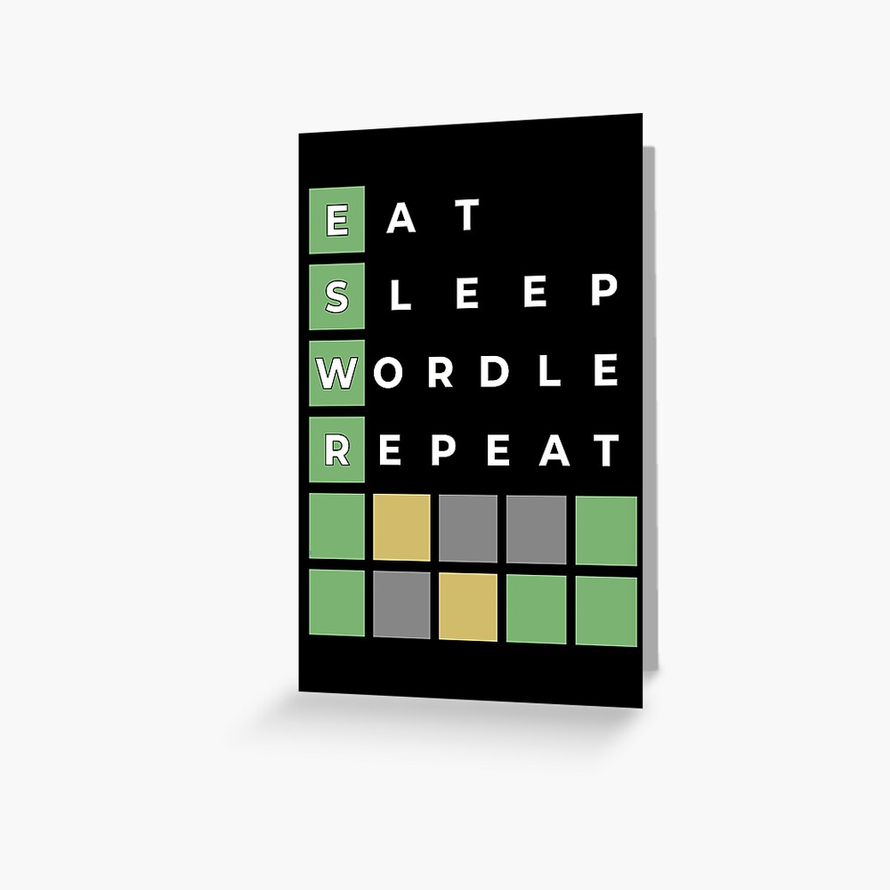 "EAT SLEEP WORDLE REPEAT, Wordle Obsessed, Wordle Expert, Wordle Craze ...