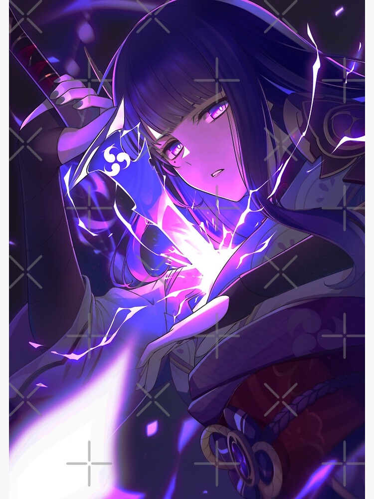 "Raiden Shogun" Poster for Sale by AnimeScenery | Redbubble