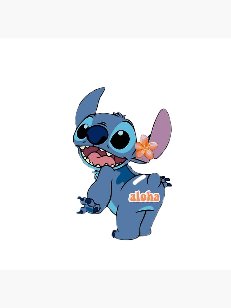 "aloha stitch hawaii sticker" Poster by monikizz | Redbubble