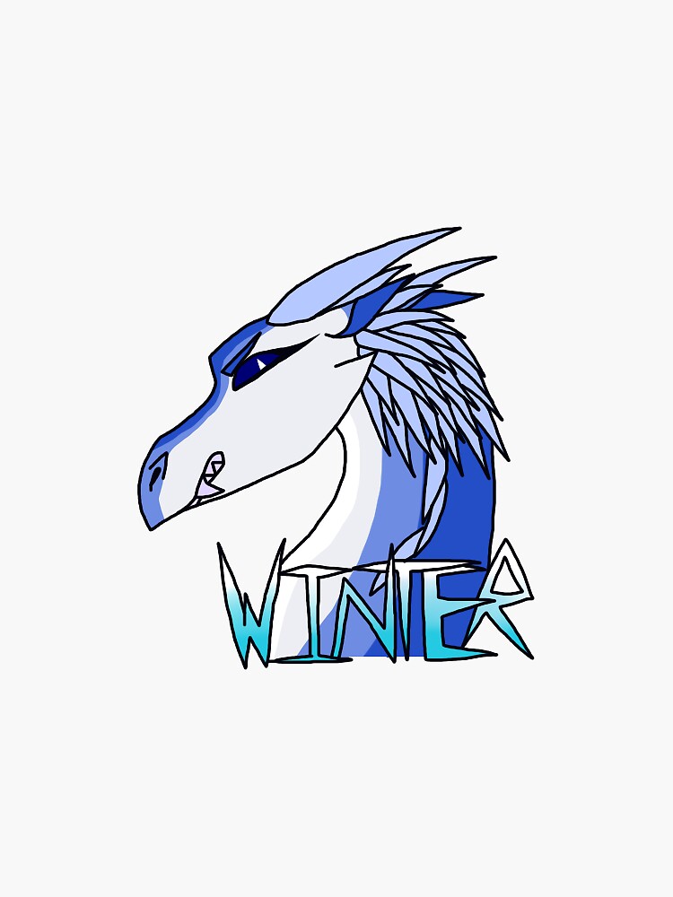 "Winter (Wings of Fire)" Sticker for Sale by Cents-Ash | Redbubble