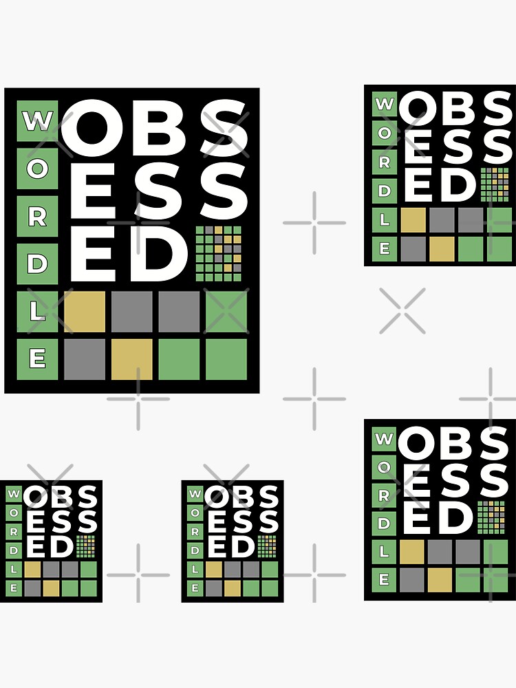 "WORDLE OBSESSED, Wordle Expert, Wordle Craze, Wordle Lover, Funny ...