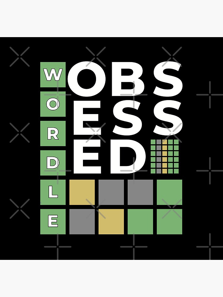 "WORDLE OBSESSED, Wordle Expert, Wordle Craze, Wordle Lover, Funny ...