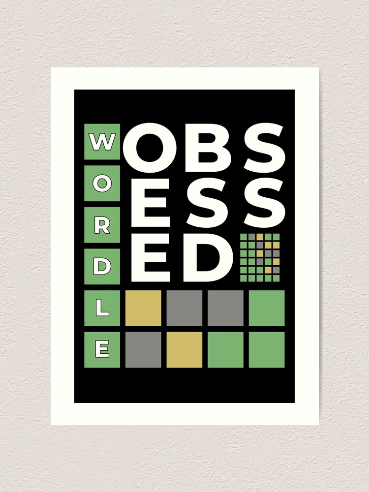 "WORDLE OBSESSED, Wordle Expert, Wordle Craze, Wordle Lover, Funny ...