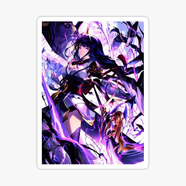 "Raiden Shogun" Sticker by AnimeScenery | Redbubble