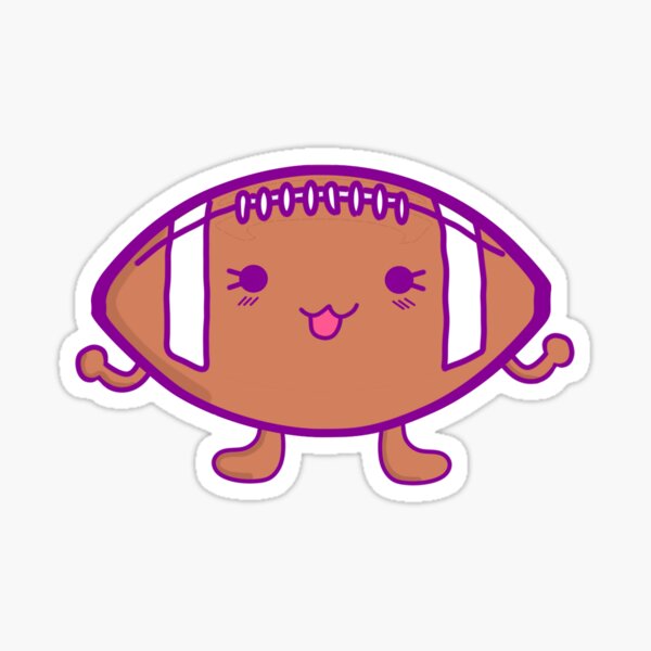 "Cute football" Sticker for Sale by GeekPopDesigns | Redbubble