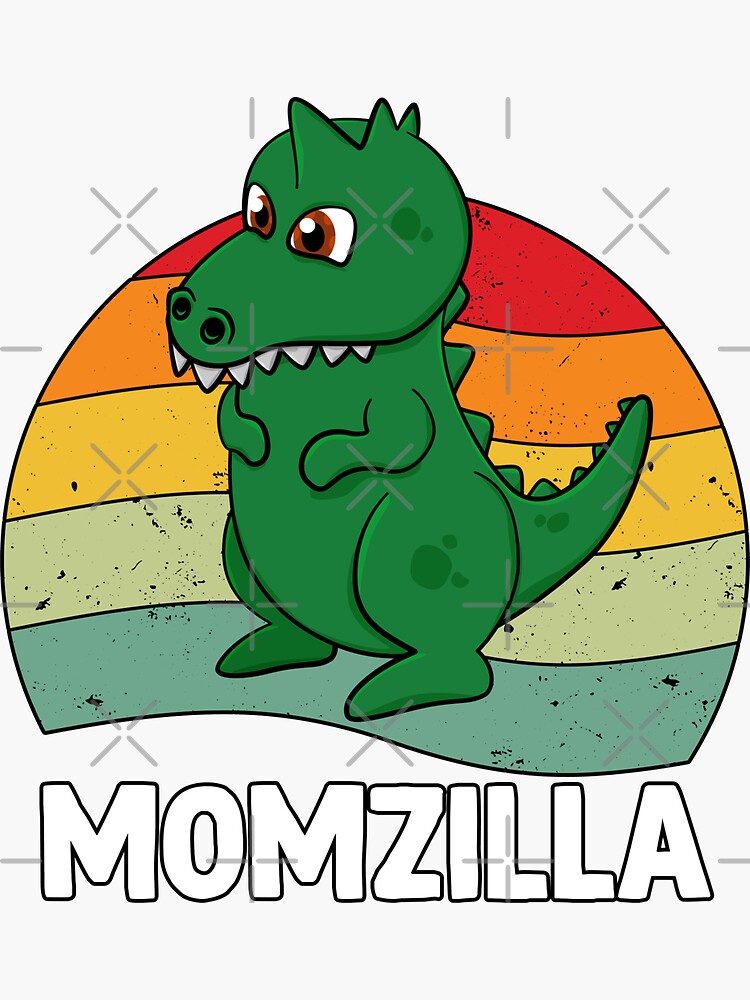 "Momzilla" Sticker for Sale by vooART | Redbubble