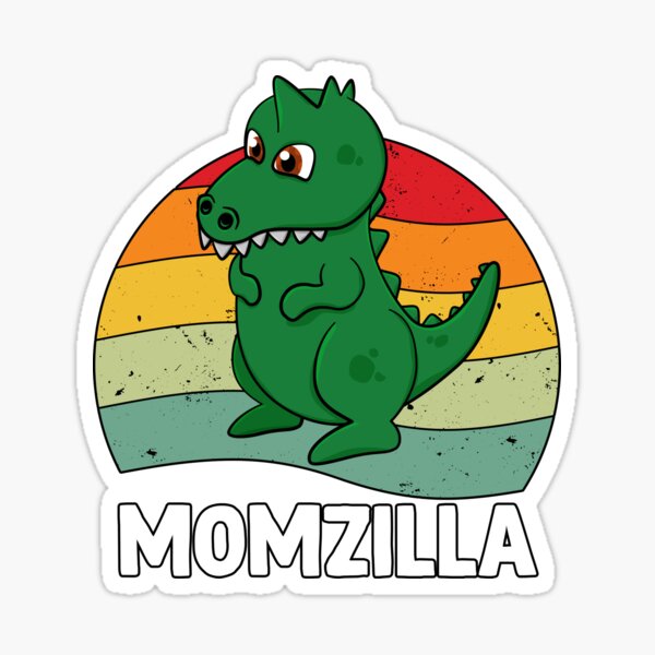 "Momzilla" Sticker for Sale by vooART | Redbubble