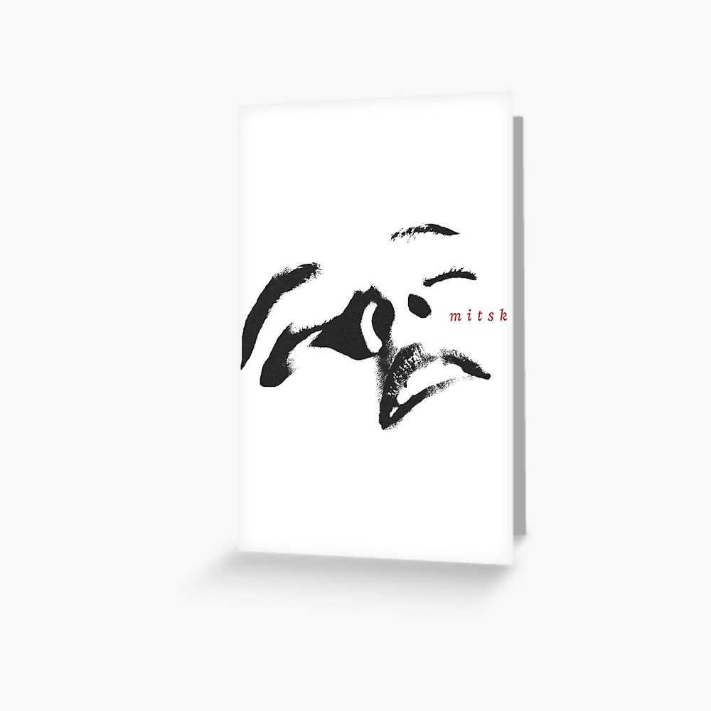 "Mitski Merch Mitski Face" Greeting Card by Rainko | Redbubble