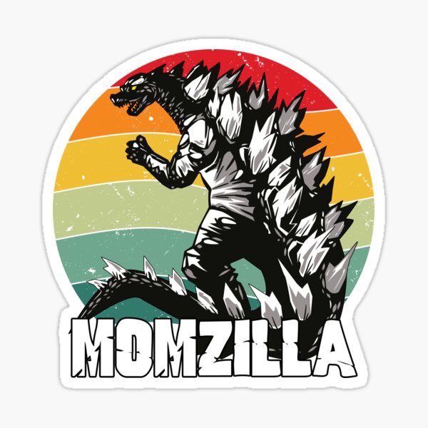 "Momzilla" Sticker by vooART | Redbubble