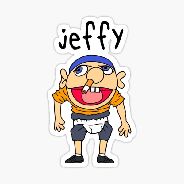"Jeffy Funny Puppet, SML , Supermariologan" Sticker for Sale by Creezu ...