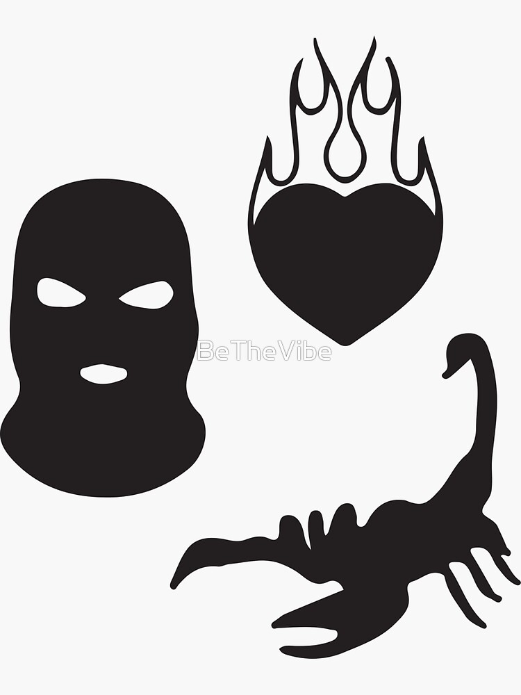 "Aesthetic Black Stickers Pack , Stickers Pack , Black Aesthetic Pack ...