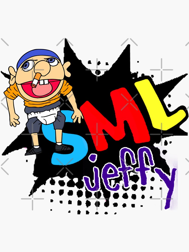 "Jeffy Funny Puppet, SML #4 , Supermariologan Cool" Sticker for Sale by ...
